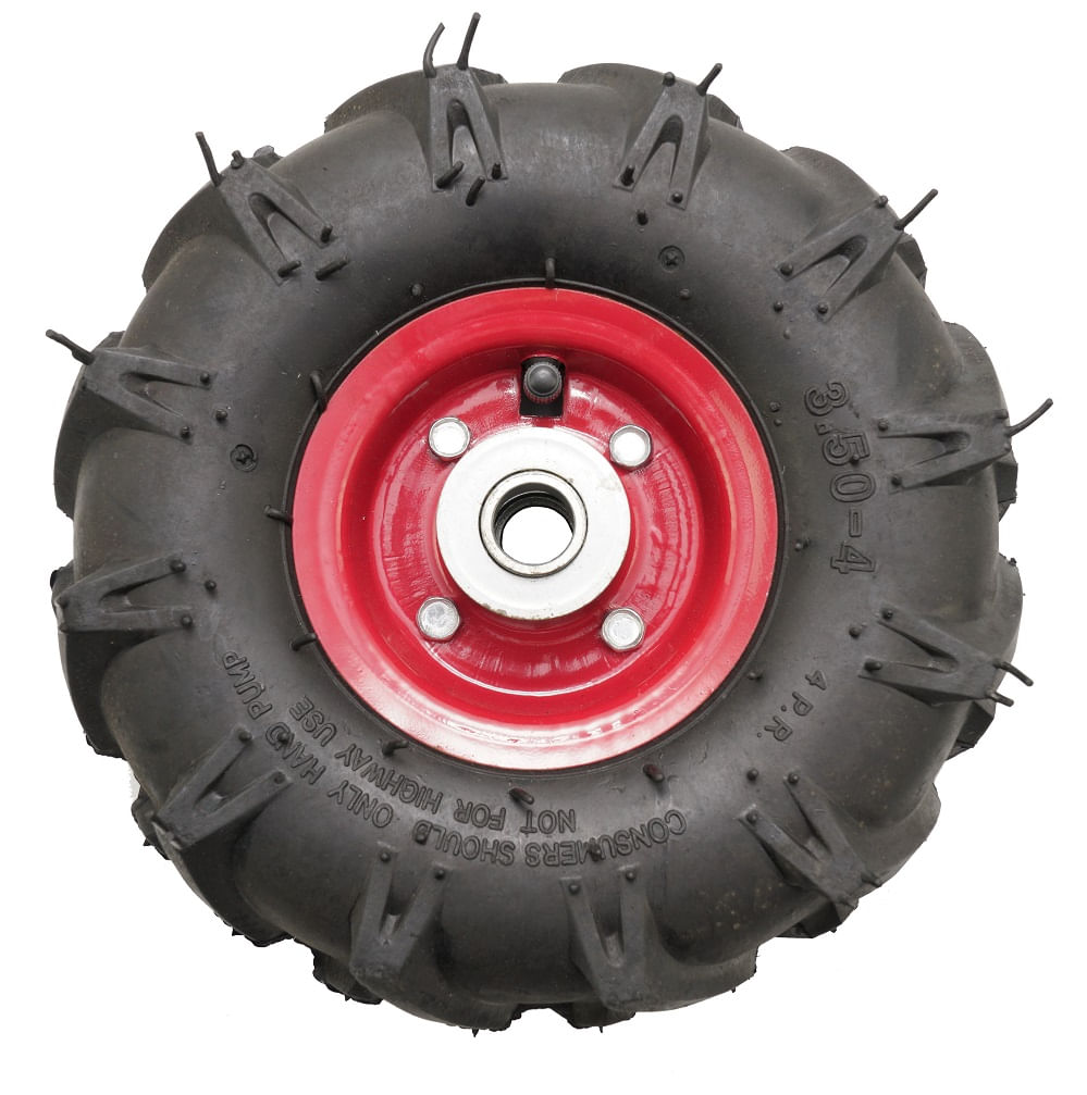 Roata roaba - tt - ax 20mm - rulment - crampoane - 3.50-4 4pr - Atomico.ro