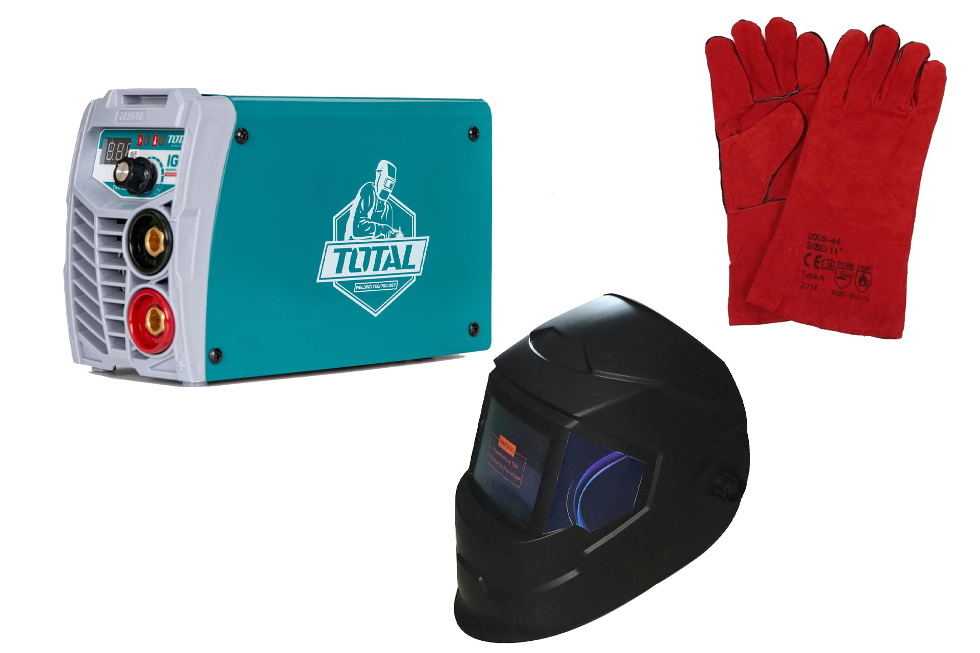 Aparat de sudura cu electrod TOTAL MMA inverter, 180 Ah + Masca de ...