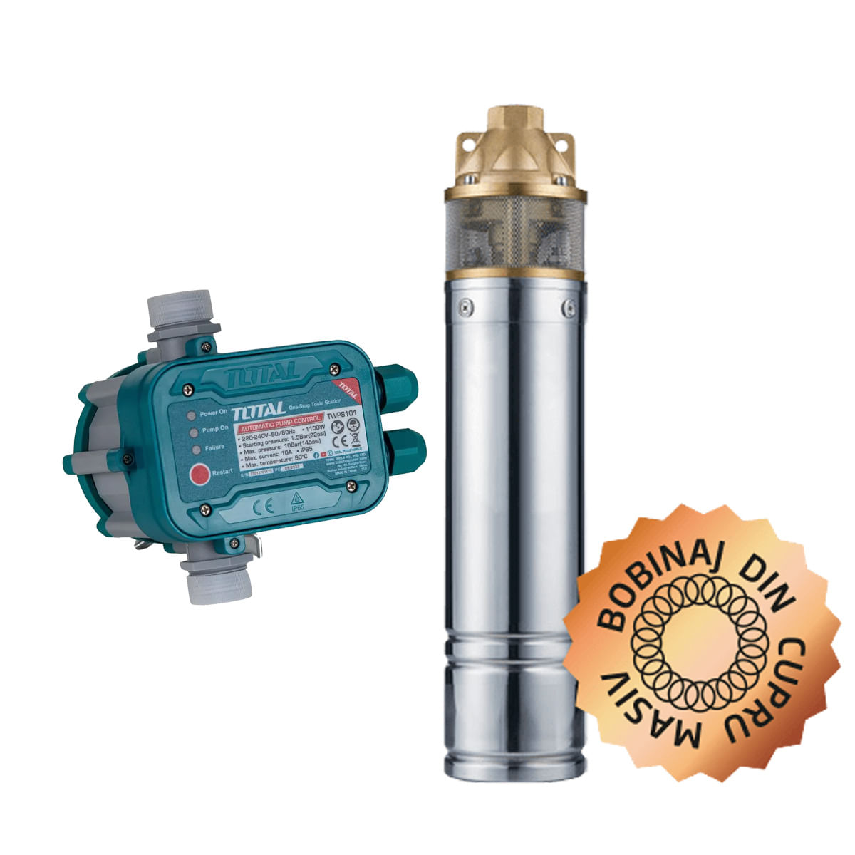 Pompa submersibila apa curata BLADE 4SKM-150 Pro - 1100W, 3300 l/h ...